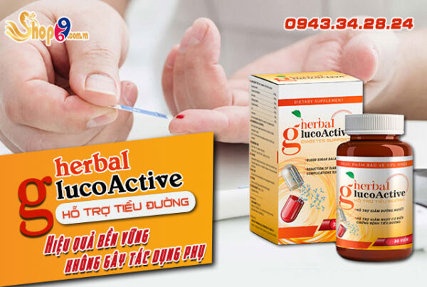 Herbal GlucoActive viên uống giúp ổn định đường huyết trong máu